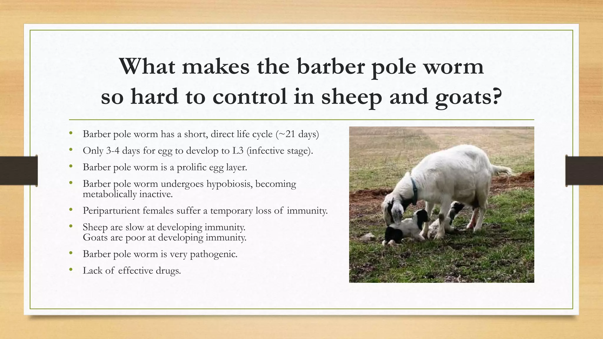 Internal Parasites: What will work in 2018? | PPT