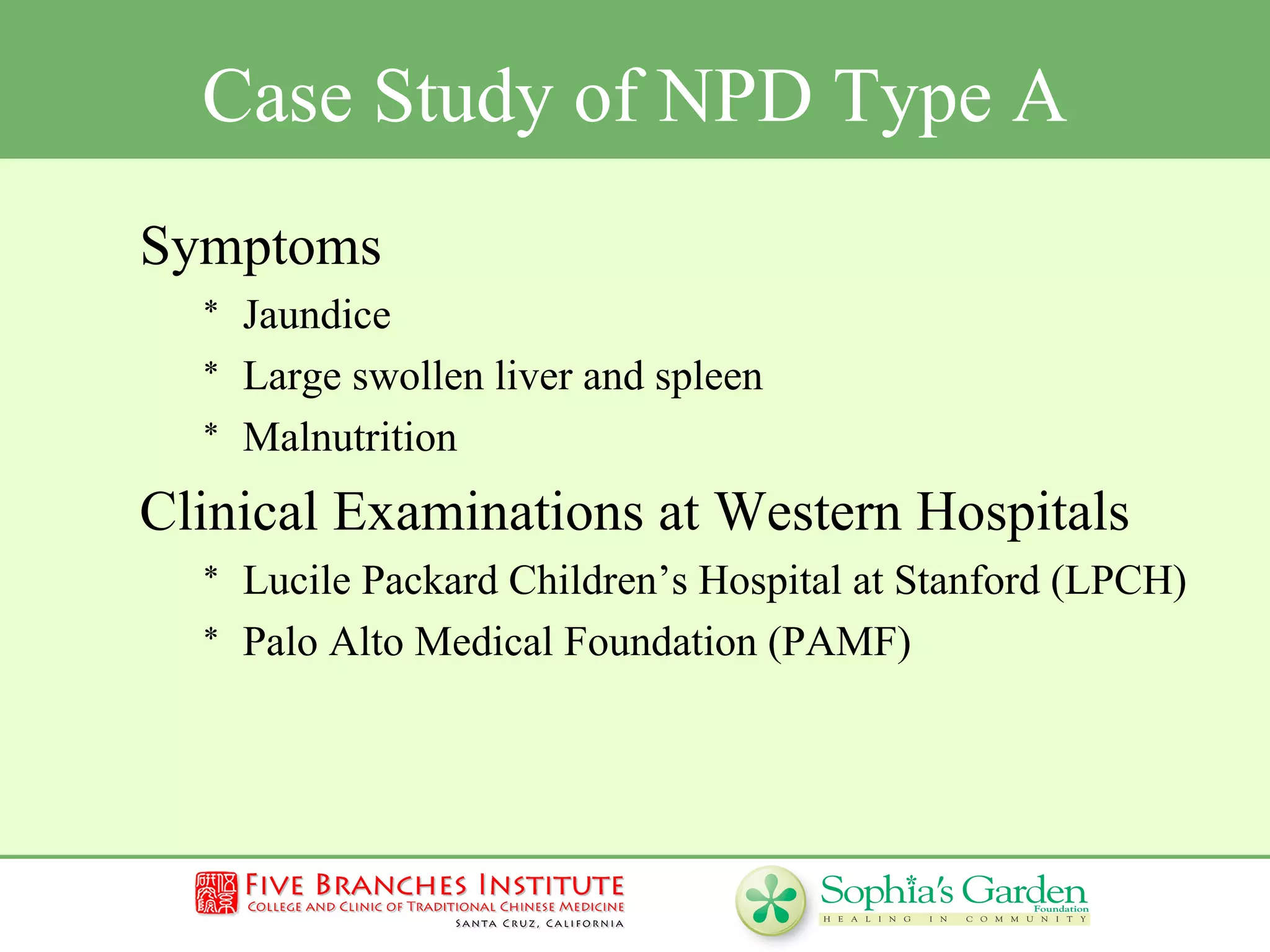 Eastern-Western Diagnosis & TCM Treatment for NPD Type A | PPT