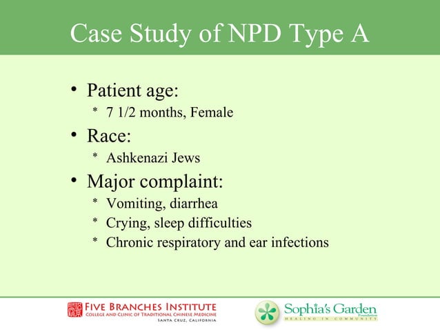 Eastern-Western Diagnosis & TCM Treatment for NPD Type A | PPT