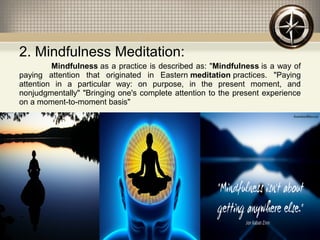 Eastern and western practices of stress management | PPT