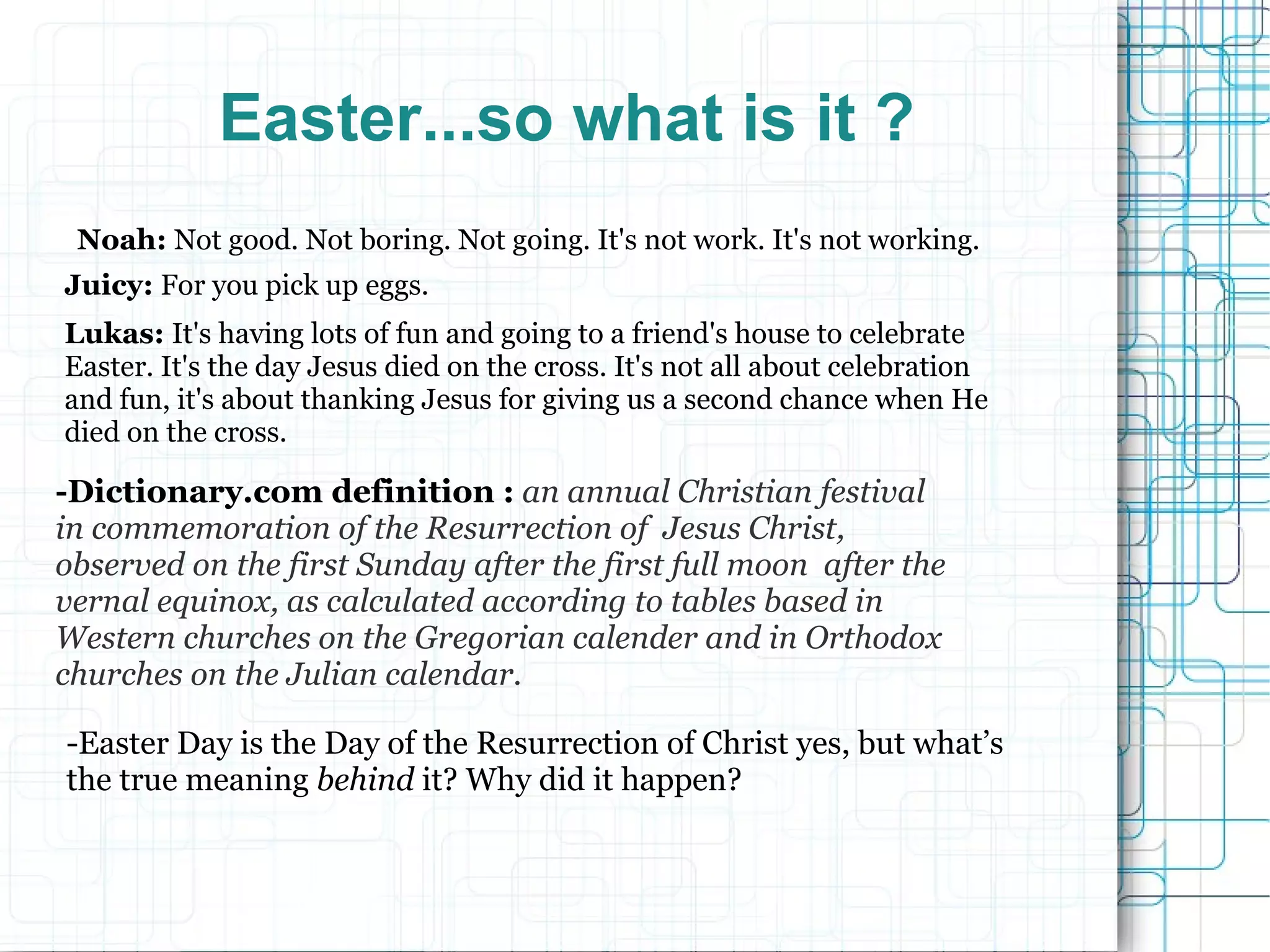 Easter presentation | ODP