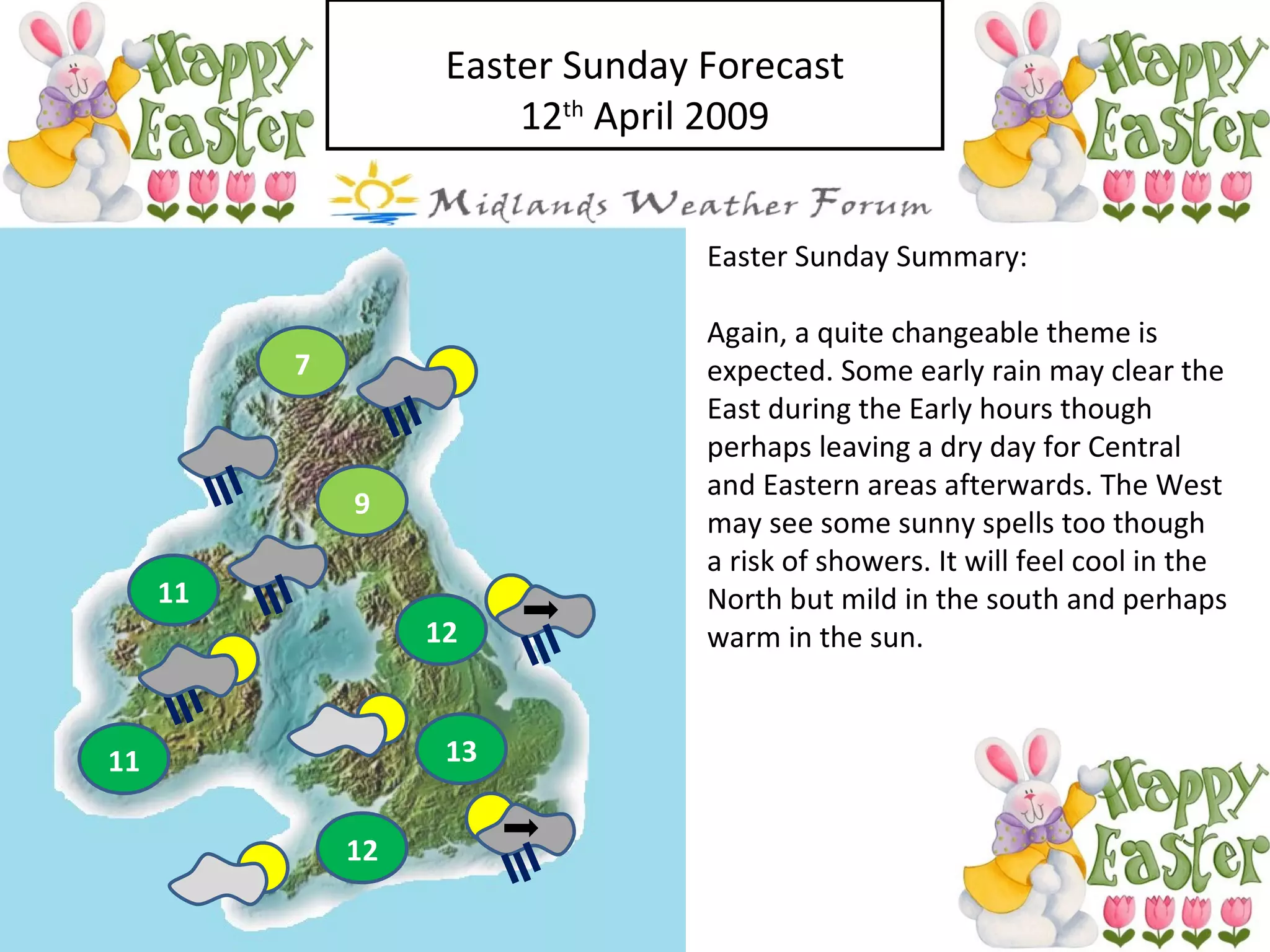 Easter Sunday Forecasts V2 | PPT | Weather | Science