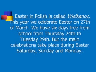 Easter traditionsin Poland | PPSX