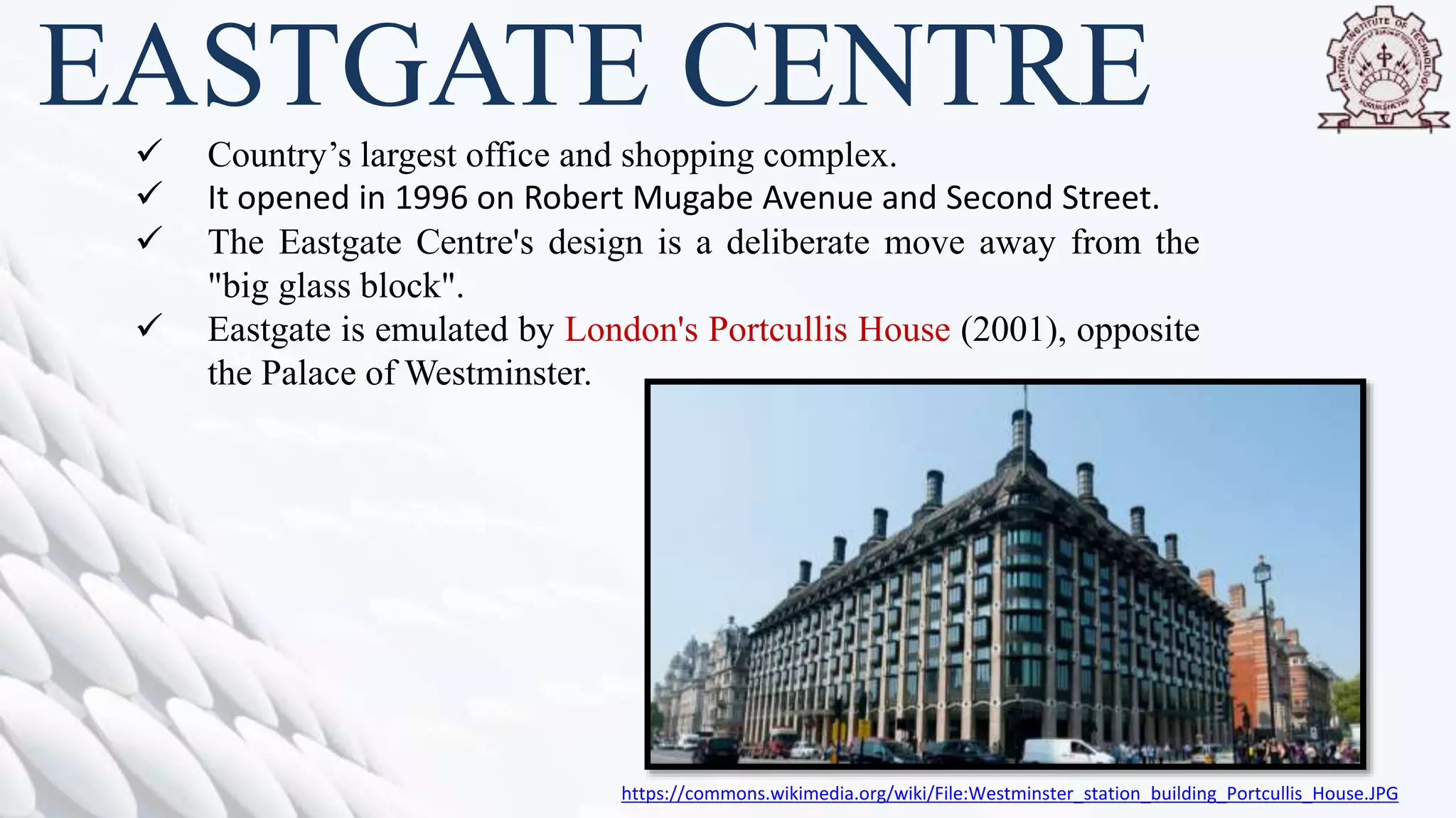 Eastgate centre. | PPTX