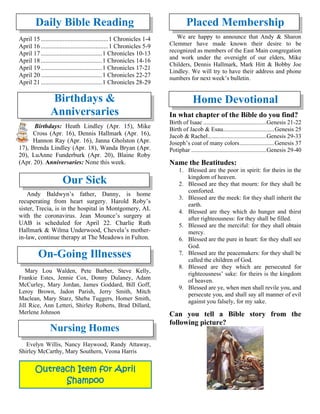 East main informer, 4 14-20 | PDF | Christianity | Religion & Spirituality