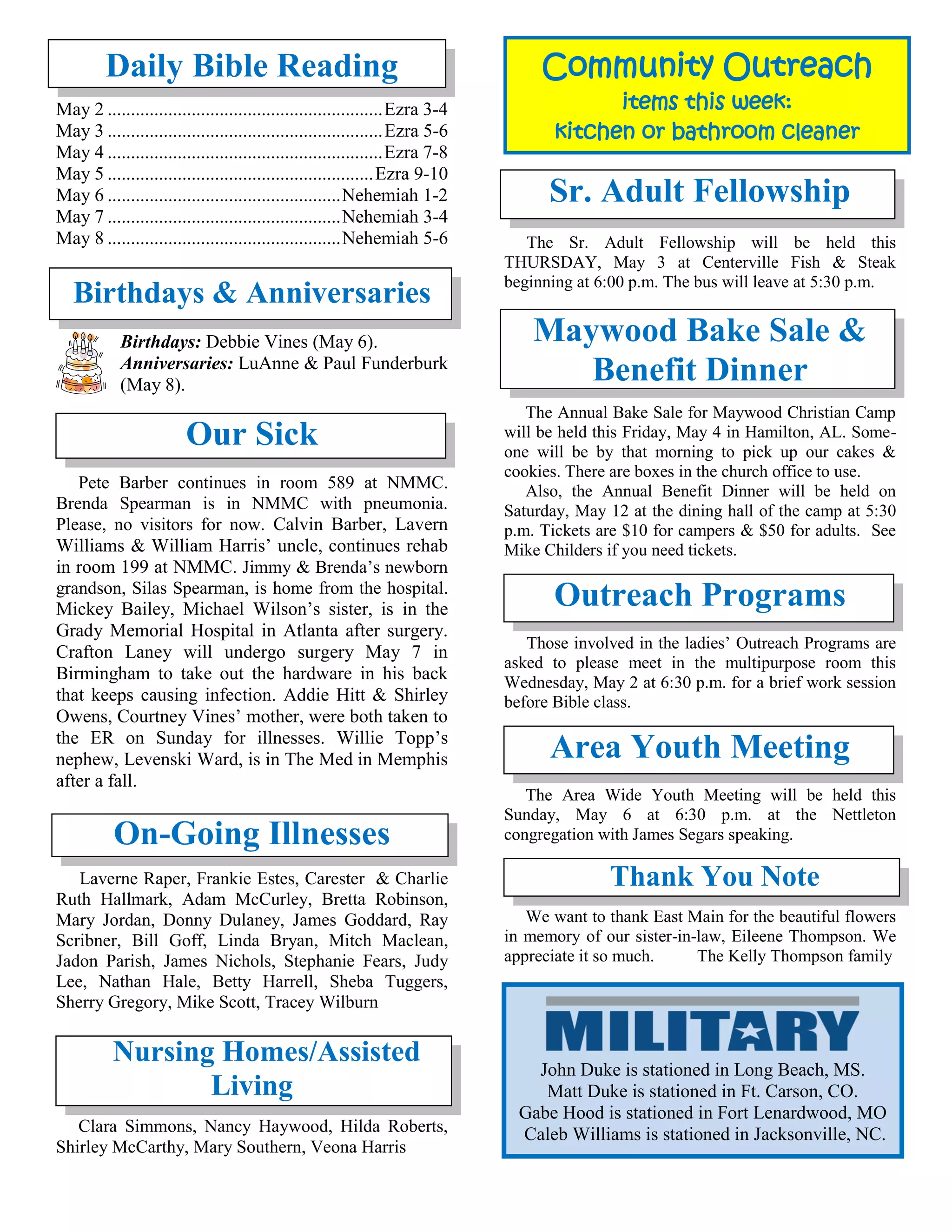 Bulletin,5-1-18 | PDF