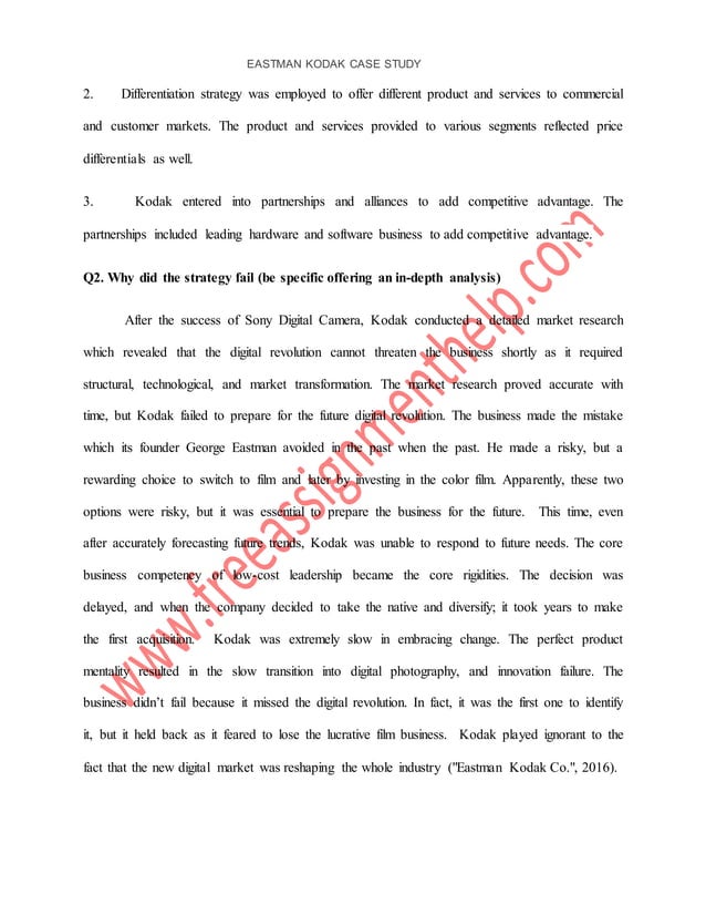 Eastman kodak case study | PDF