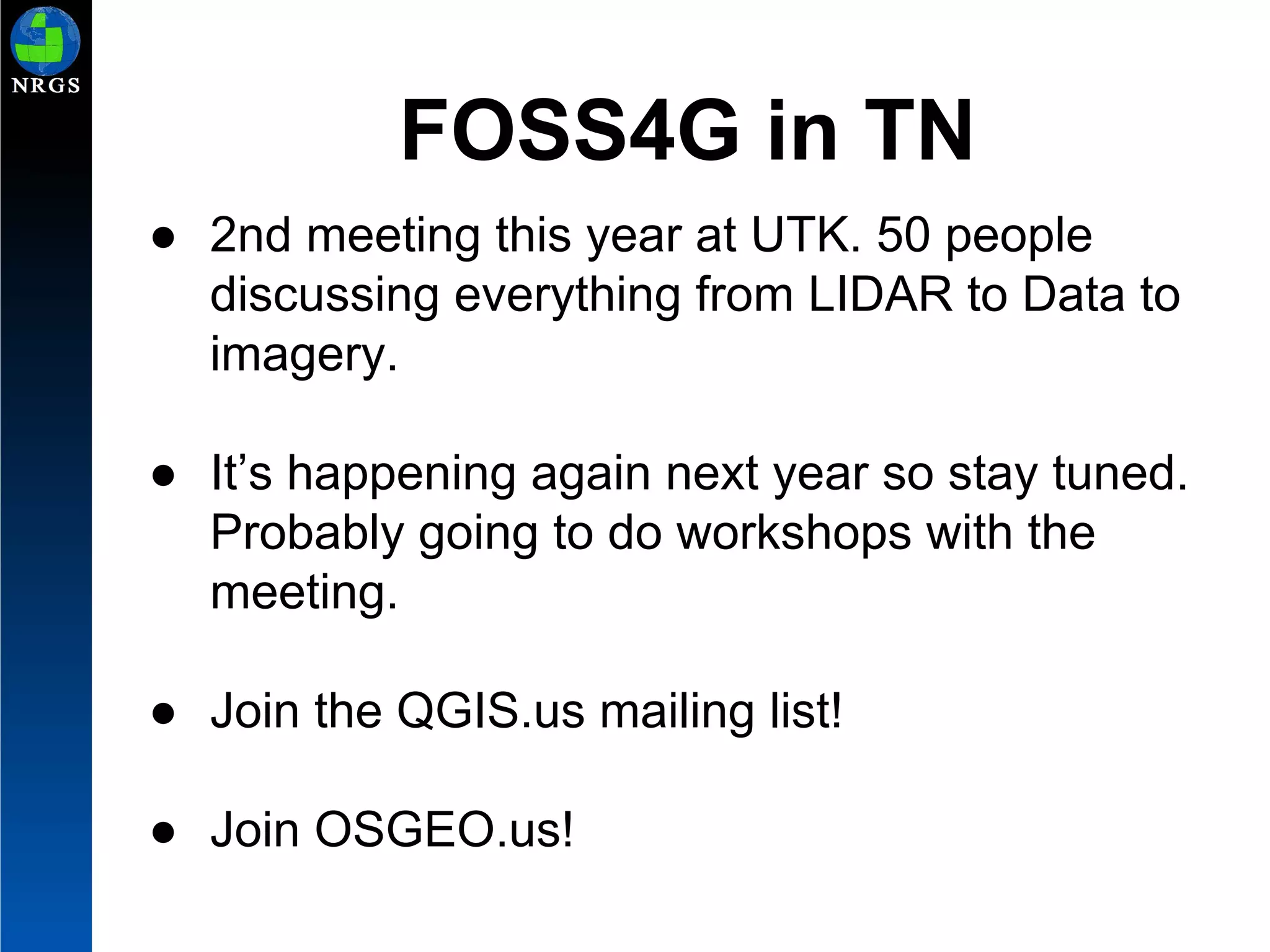 Building a Server with FOSS4G Software | PPT