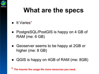 Building a Server with FOSS4G Software | PPT