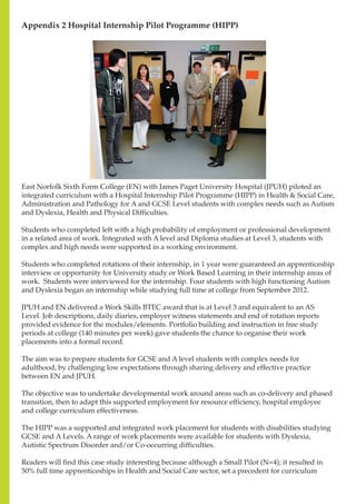 East Norfolk College - Study Programmes | PDF