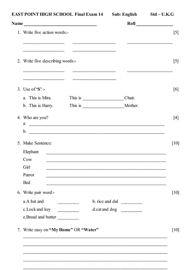 East point high school final exam 14 sub | DOCX | Educational ...