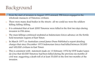 East timor case | PPT