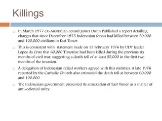 East timor case | PPT