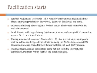East timor case | PPT