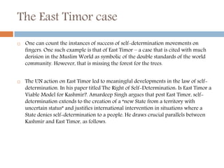 East timor case | PPT