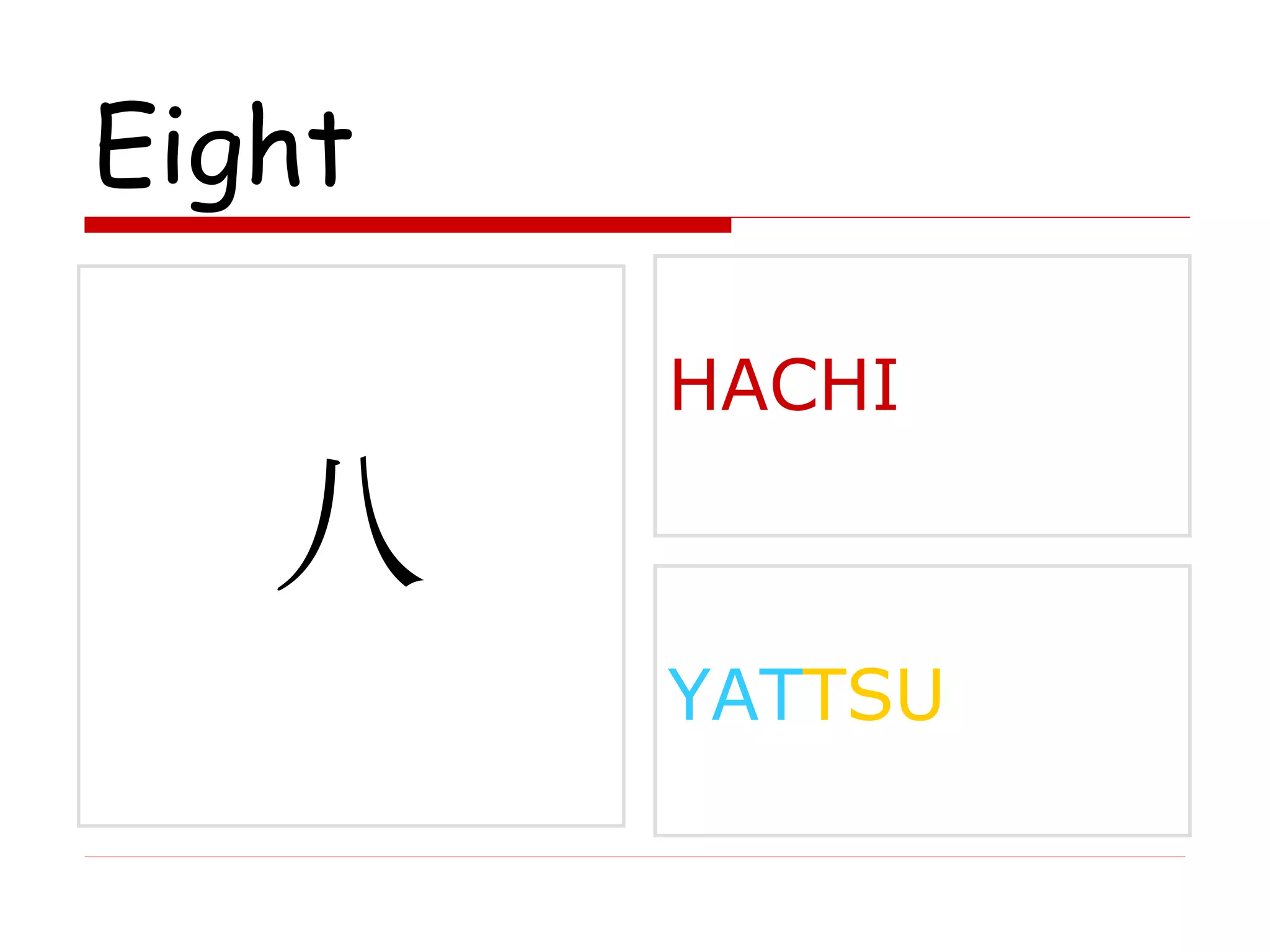 Easy Kanji Numbers 6 - 10 | PPT