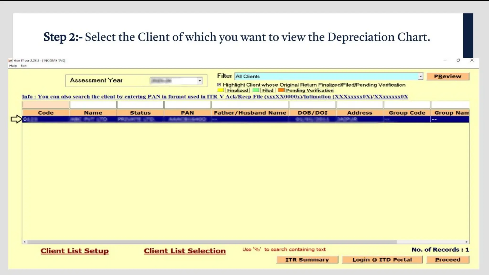 Simplified Creation of Depreciation Chart with Gen IT Software | PPT