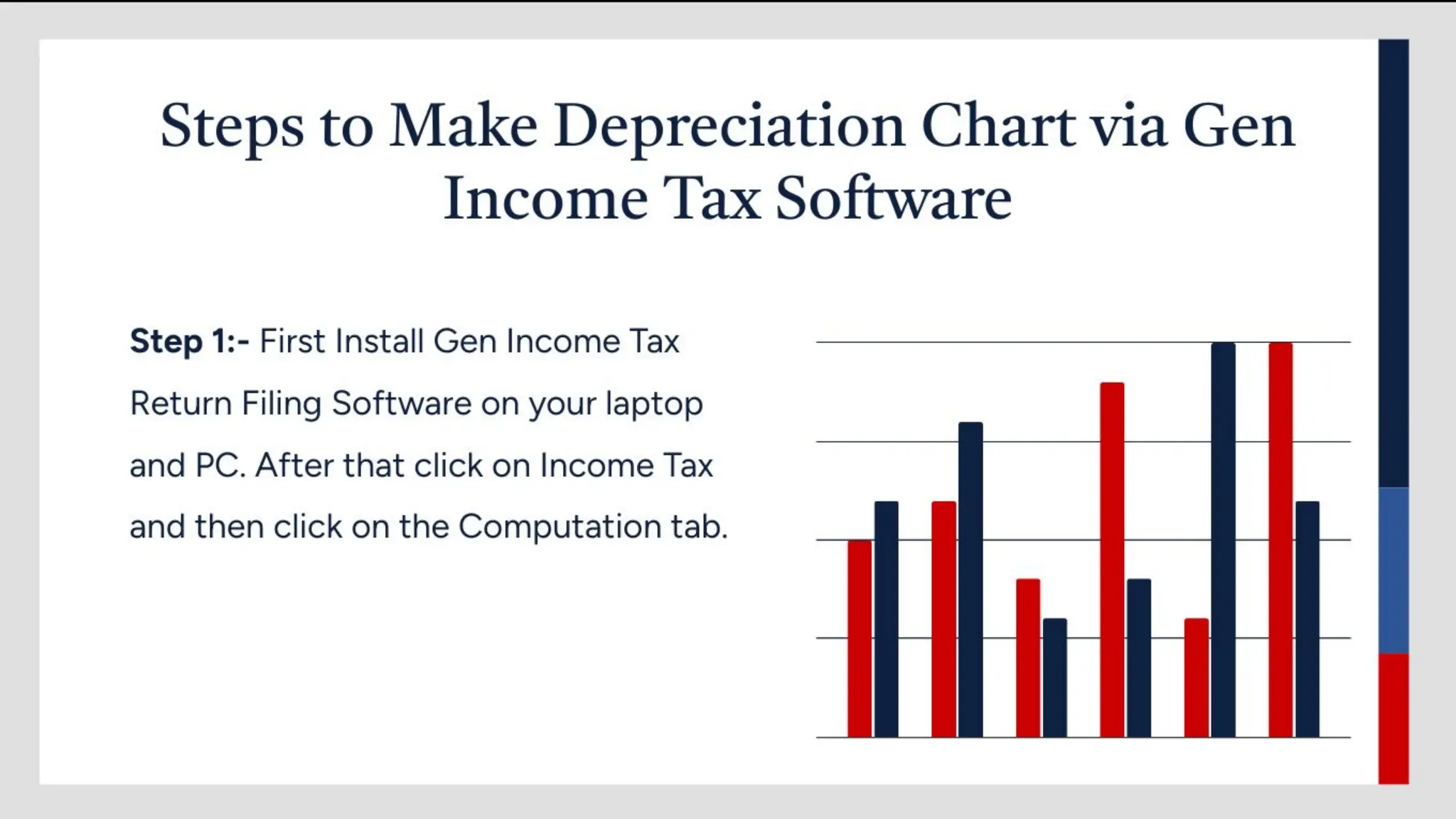 Simplified Creation of Depreciation Chart with Gen IT Software | PPT