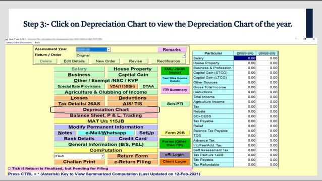 Simplified Creation of Depreciation Chart with Gen IT Software | PPT