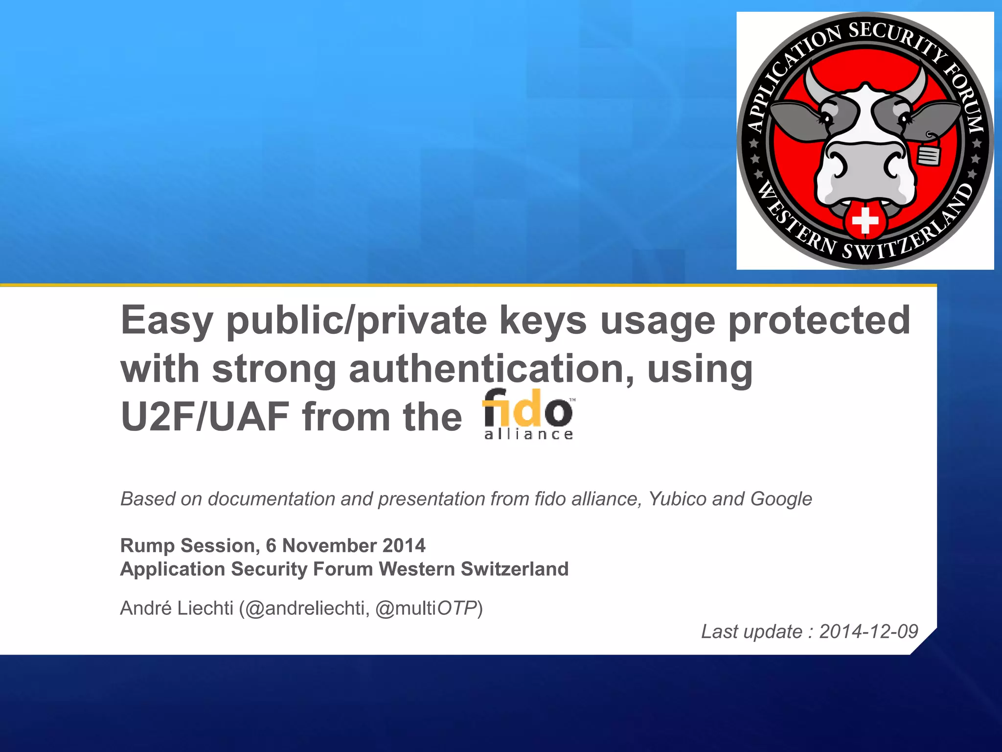 Easy public-private-keys-strong-authentication-using-u2 f | PDF