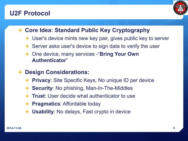 Easy public-private-keys-strong-authentication-using-u2 f | PPT
