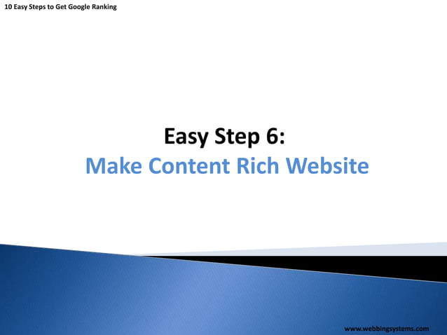 10 Easy Steps to Get Google Ranking | PPT | Free download