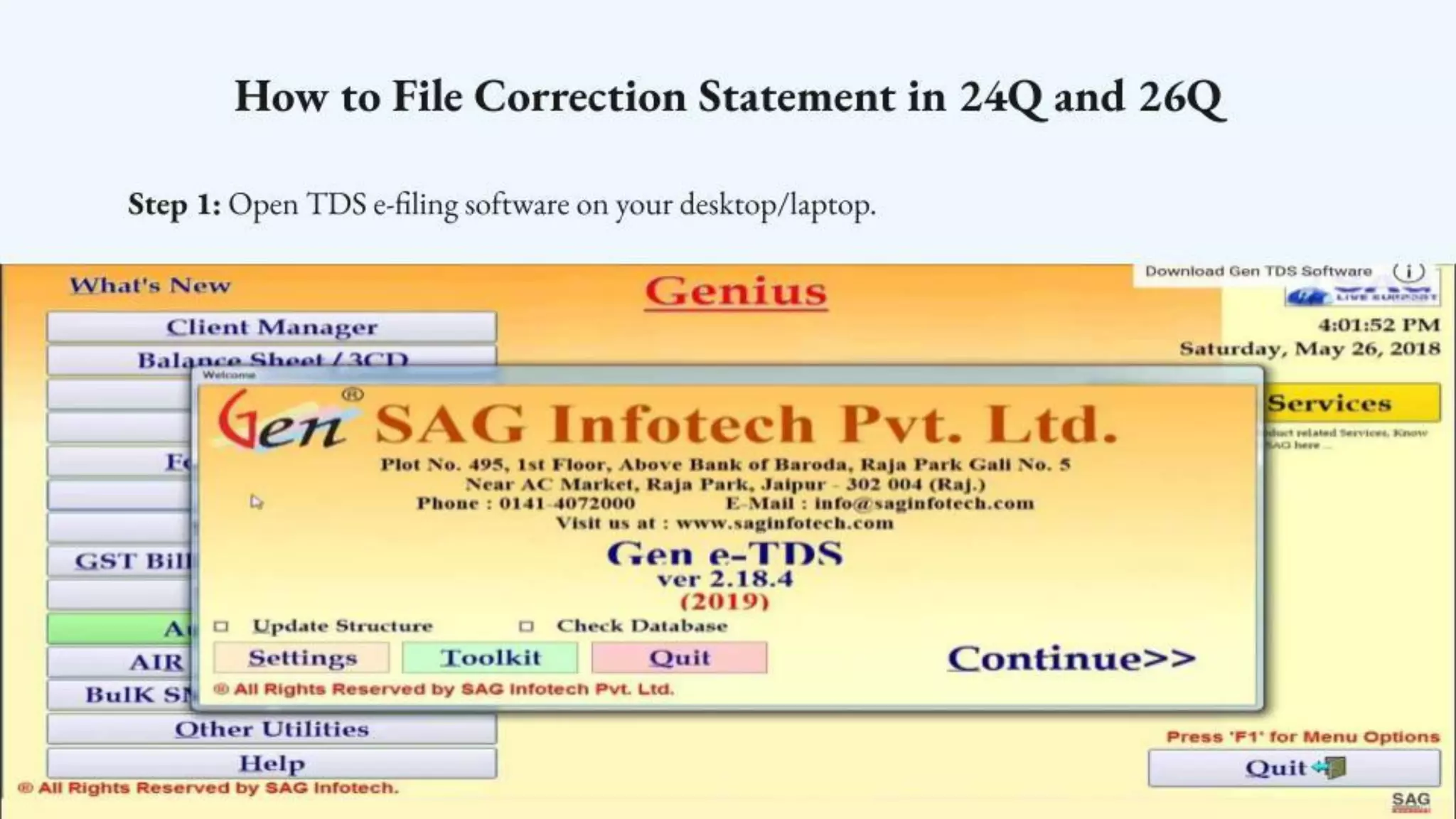 Simplified Corrections Rectifying Four Types Of Errors Using Gen Tds Software Ppt