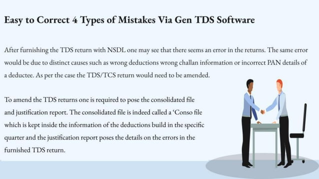 Simplified Corrections: Rectifying Four Types of Errors Using Gen TDS ...