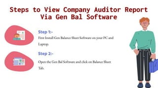 Comprehensive Guide to Using Gen Balance Sheet Software to Access ...