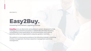 Easy2 buy - product data sheet | PPT