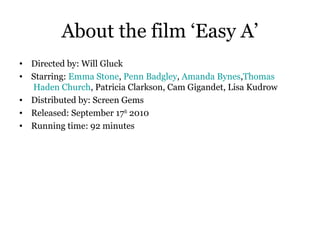 Easy a | PPT