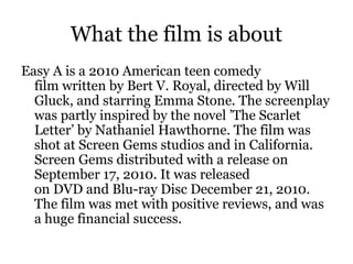 Easy a | PPT