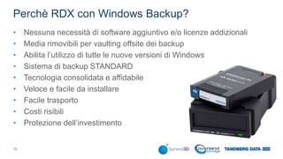 RDX e Windows Backup: semplice ed economica protezione dei dati | PPTX | Data Storage and ...