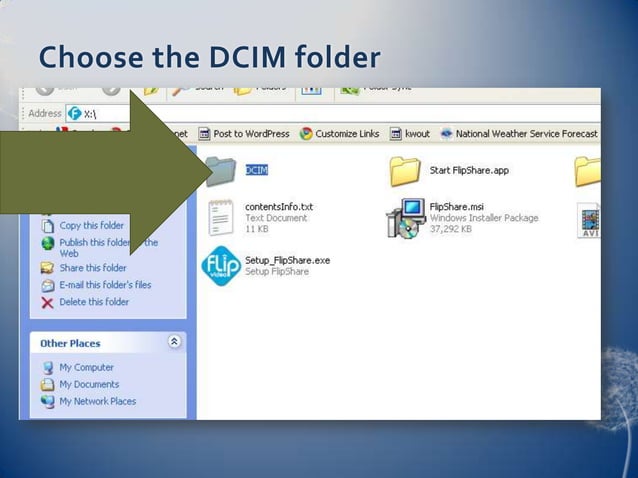 Easy Steps to Pulling Video from The Flip Camera | PPT