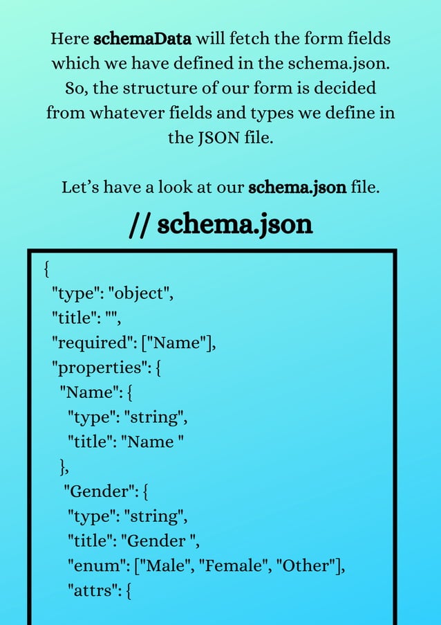 Easy and quick form generation using json schema in vue js (1) | PDF