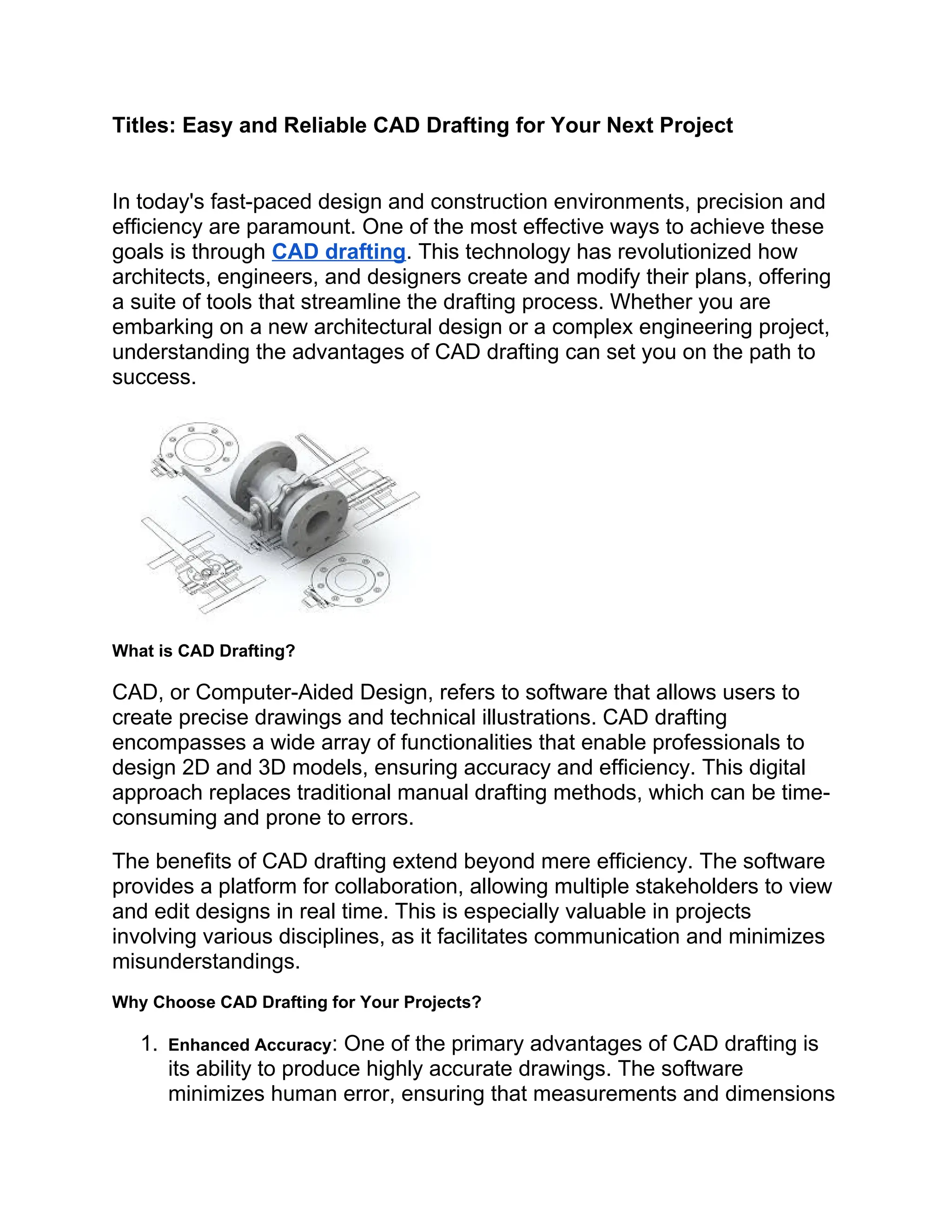 Easy and Reliable CAD Drafting for Your Next Project.docx