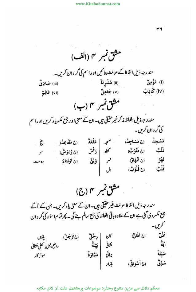 Easy arabic grammar Basic Grammar part 1 | PDF