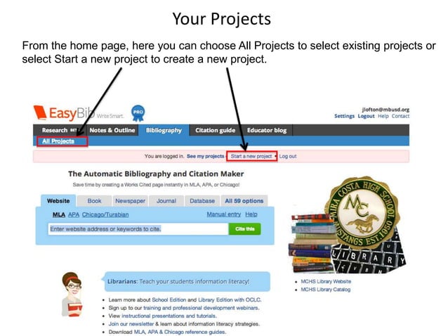 Easy bib getting started | PPTX | Technology & Computing