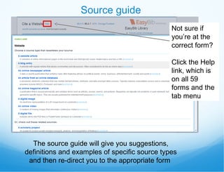 EasyBib Instructional Guide | PPT