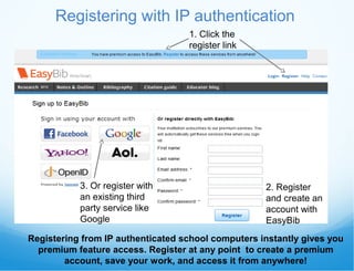 EasyBib Instructional Guide | PPT