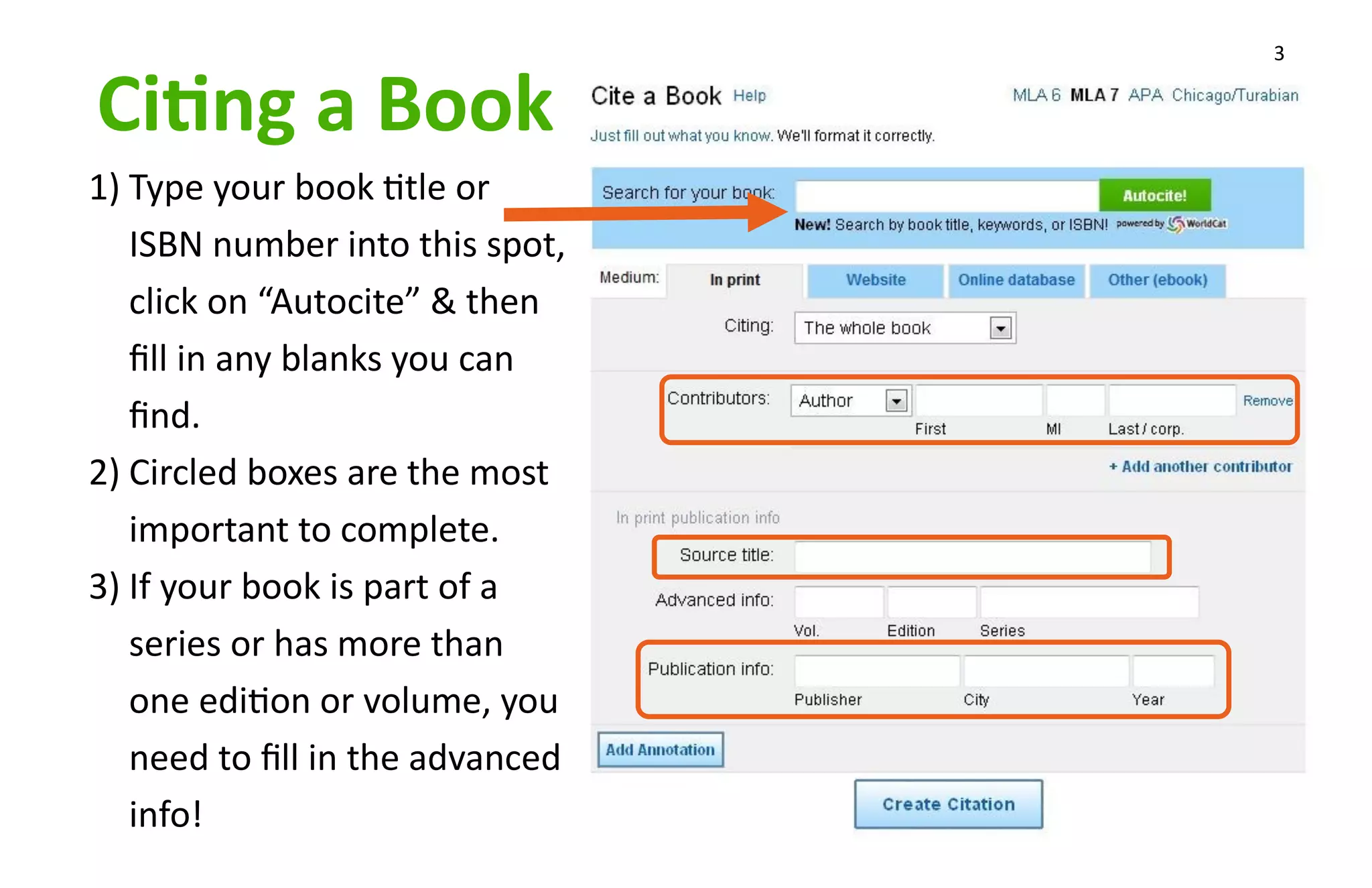 Easybib instructions | PPT