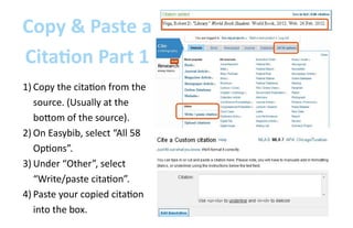 Easybib instructions | PPT