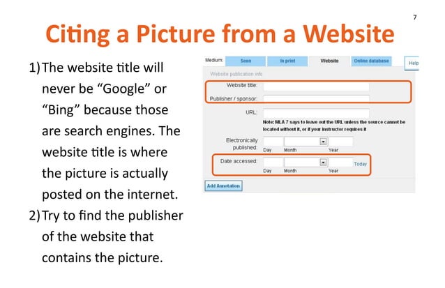 Easybib instructions | PPT