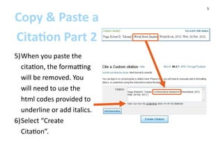 Easybib instructions | PPT