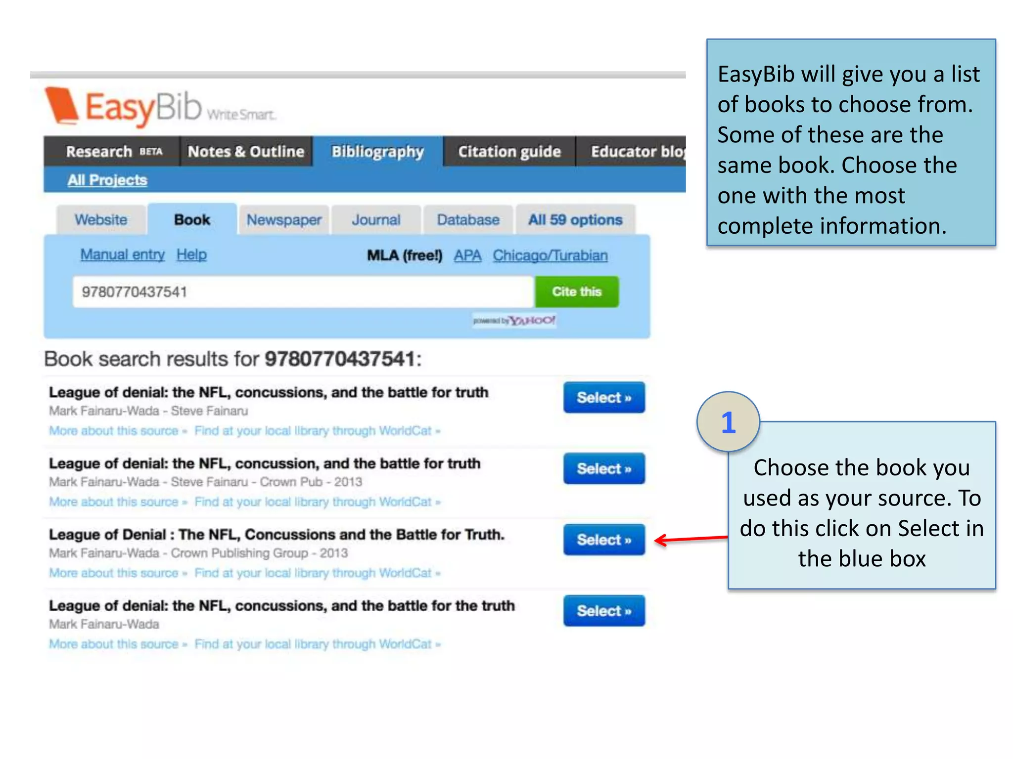 Easybib instructions | PPT