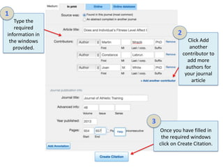 Easybib instructions | PPT