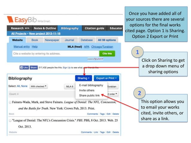 Easybib instructions | PPT