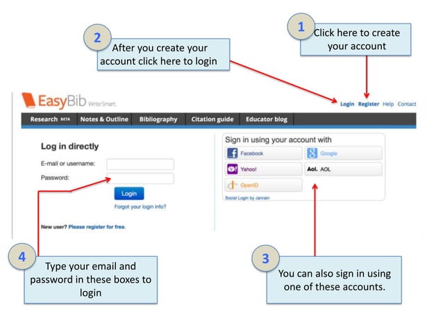 Easybib instructions | PPT