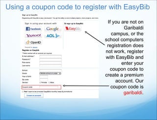 Easy bib instructions for gss getting started | PPT