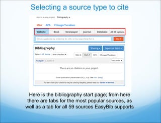 How to Use EasyBib School Edition: Student Instructions | PPT